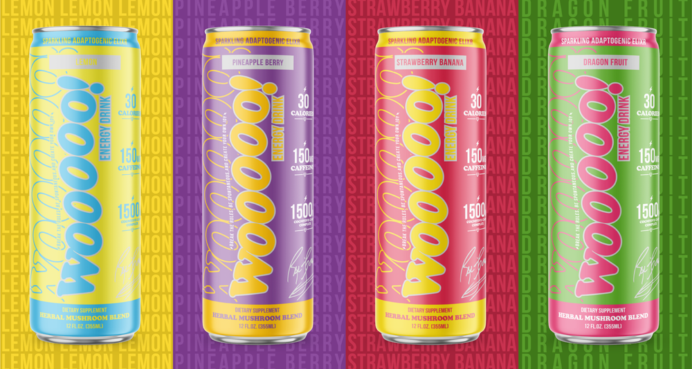 Ric Flair Sparkling Mushroom Energy Drink | Wooooo Energy