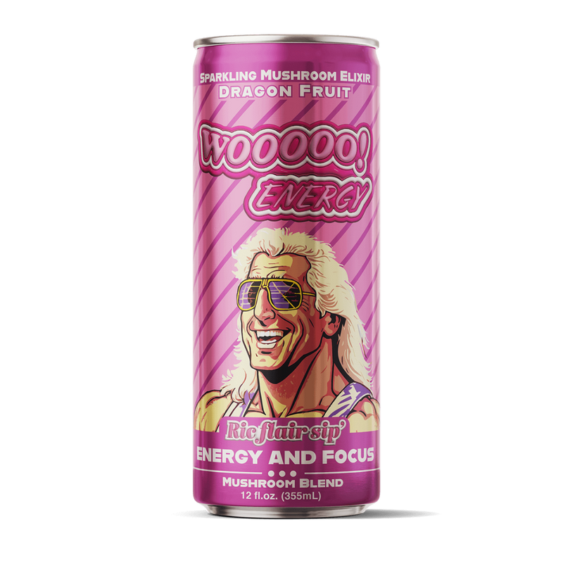 Ric Flair Sparkling Mushroom Energy Drink | Wooooo Energy