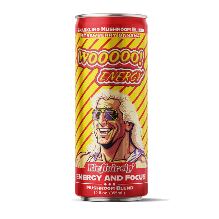 Ric Flair Sparkling Mushroom Energy Drink | Wooooo Energy